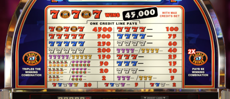 pay table 7s galore